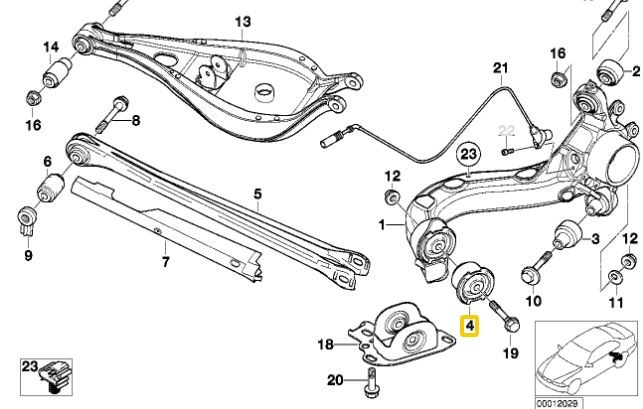 Rear Trailing Arm Bush E36 E46 M3 Z4 M