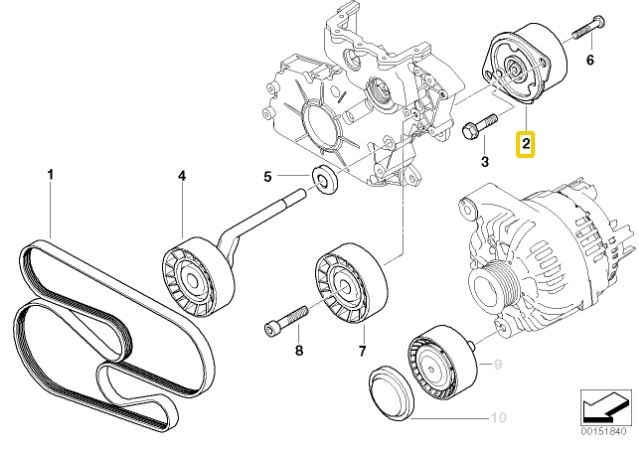 Belt Tensioner Rear