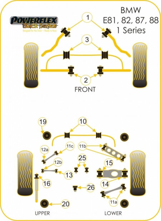 Rear Subframe Rear Mounting Insert E81 E82 E90 E92